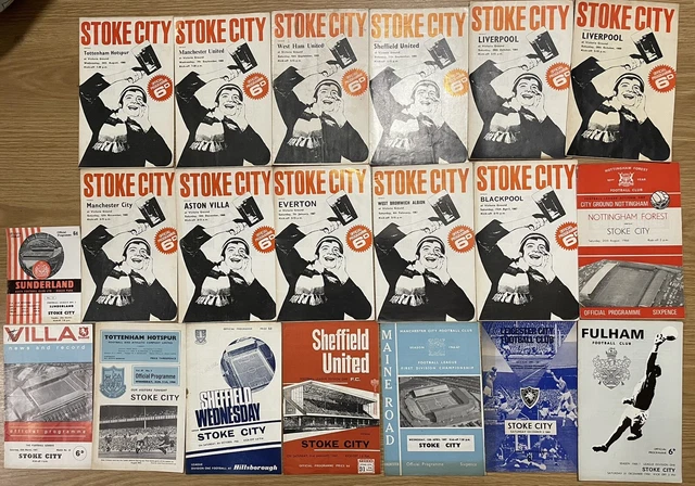 STOKE CITY FOOTBALL Programmes Bundle Job Lot x20 1966/1967 Season £25. ...