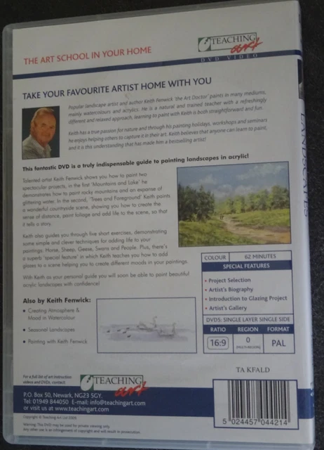'ACRYLIC LANDSCAPES IN a Weekend' DVD Keith Fenwick £9.72 - PicClick UK