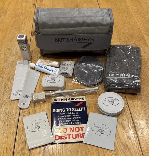 VINTAGE LANDOR LIVERY 1980s BA First Class Amenity Kit. £19.99 ...