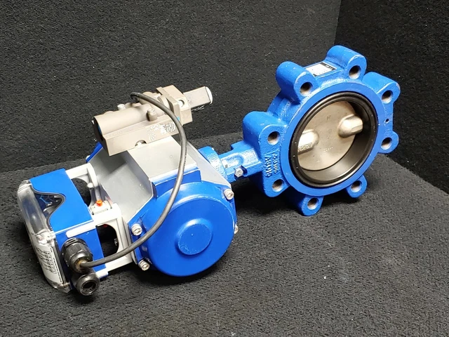 (NEW) CRANE CENTERLINE Butterfly Valve 4.25" Dn 100 En-Js1030 W/ Revo ...