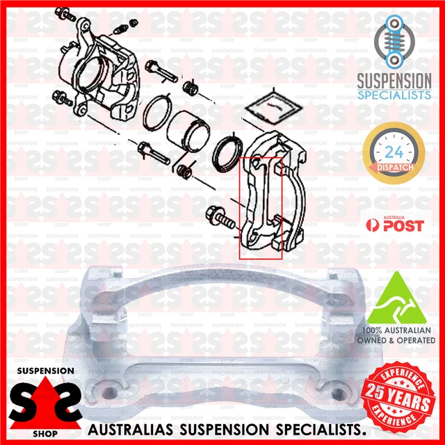 FRONT AXLE BRAKE Caliper Bracket Set Suit MITSUBISHI Triton 2.5 DI-D (KA4T) $100.88 - PicClick AU