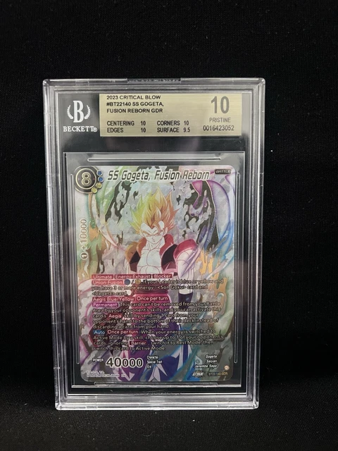 DRAGON BALL CRITICAL Blow SS Gogeta Fusion Reborn GOD RARE Beckett 10 £ ...