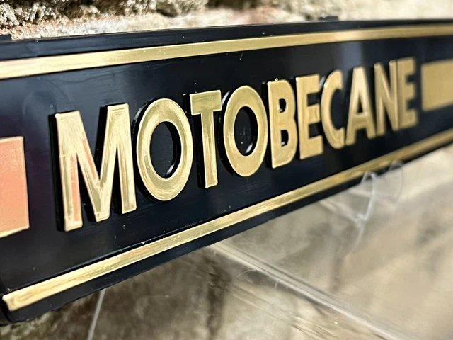 VINTAGE ORIGINAL MOTOBECANE Moped Side Plastic Emblem Decal NOS ...