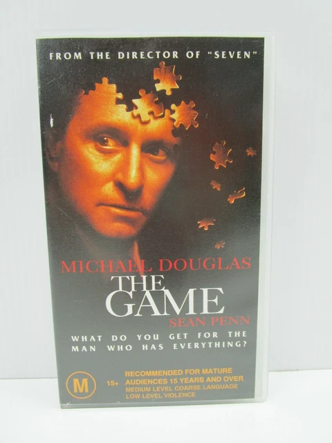 THE GAME, MICHAEL Douglas, Sean Penn, VHS Tape, Vintage Video, Movie ...