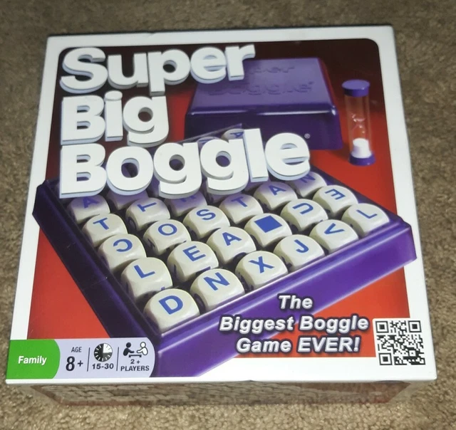 SUPER BIG BOGGLE Word Scramble Board Game by Winning Moves COMPLETE ...