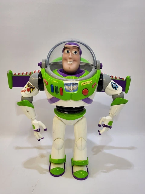 TOY STORY TALKING BUZZ LIGHTYEAR 12" Pop-Out Wings, Laser Light ...