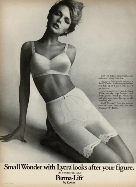 1960s Vintage Kayser Roth Bra Panty Girdle Lingerie Fashion Photo Print