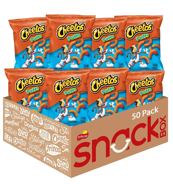CHEETOS PUFFS CHEESE Flavored Snacks 50 pk EUR 28,59 - PicClick FR