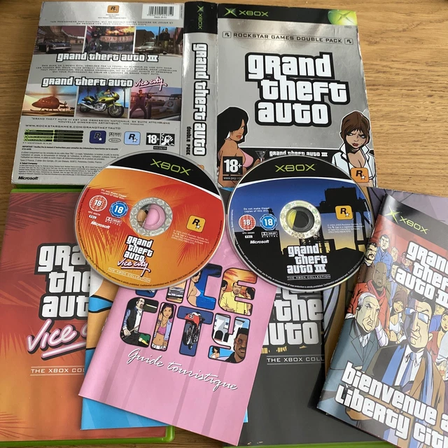 JEU XBOX GRAND Theft Auto double pack GTA 3 III + Vice City Collector ...