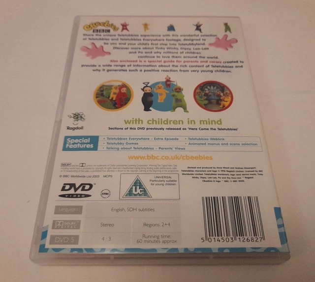 MEET THE TELETUBBIES - CBeebies BBC UK R2 DVD Inc Parents Guide VGC £9. ...