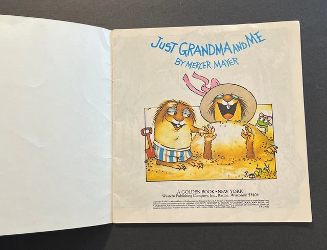JUST GRANDMA AND Me di Mercer Mayer 1983 libro tascabile, Little ...