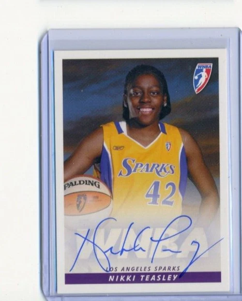 CARTE AUTO AUTOGRAPHE certifiée Nikki Teasley 2005 WNBA Rittenhouse ...