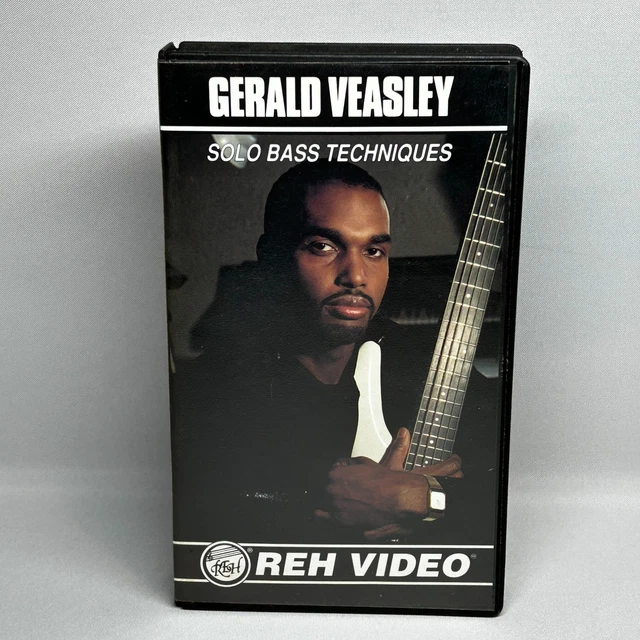 VINTAGE GERALD VEASLEY Solo Bass Techniques VHS Video Tape 1991 REH ...