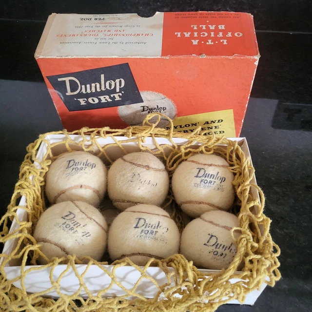 DUNLOP FORT VINTAGE Tennis balls in box £37.08 - PicClick UK