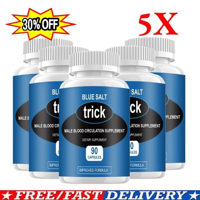2025 BLUE SALT Trick Men's Blood Circulation Supplements - 5X $45.29 - PicClick AU