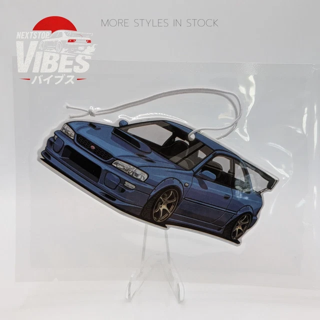 GC8 SUBARU WRX STI Air Freshener | JDM Rally Car Impreza Blue Turbo ...