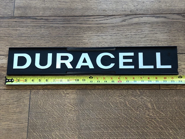 VINTAGE DURACELL RADIO Flashlight Battery Plastic Store Sign Display ...