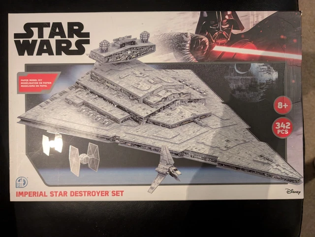 STAR WARS IMPERIAL Star Destroyer Set Paper Model Kit 342pc Disney ...