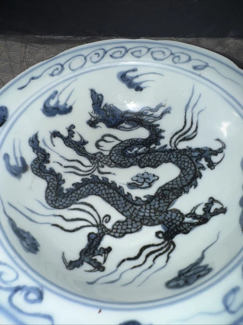 CHINA BLACK & Black Dragon plate - 5.5"(w) , 174gr £89.52 - PicClick UK