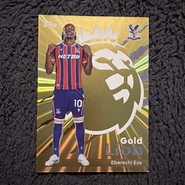 TOPPS PREMIER LEAGUE 2026 GOLD LION Eberechi Eze CARD # GL 8 £2.22 ...
