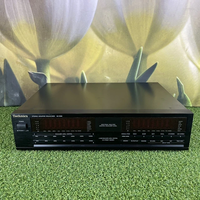 TECHNICS SH-E66 ELECTRONIC Stereo 7 Band Graphic Equalizer Black. Good ...