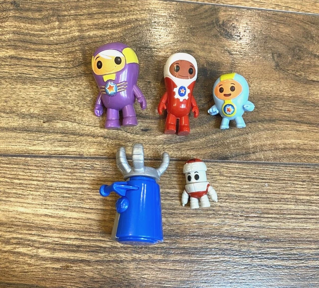 CBEEBIES GO JETTERS Bundle Magazine Figures Xuli Lars Foz and Grimbot £ ...