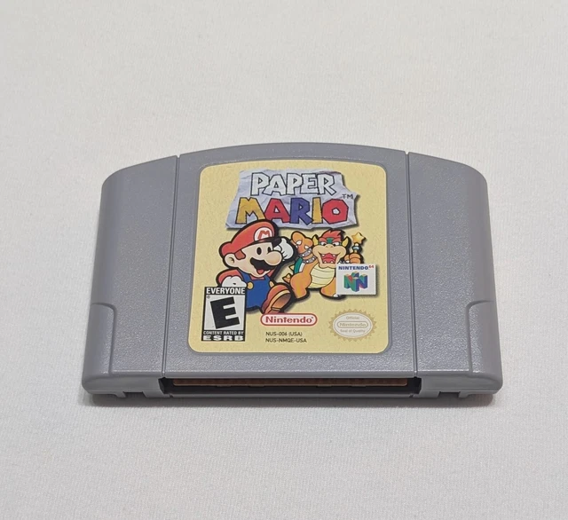 PAPER MARIO (NINTENDO 64, 2001) Authentic, Clean Label! $129.99 ...