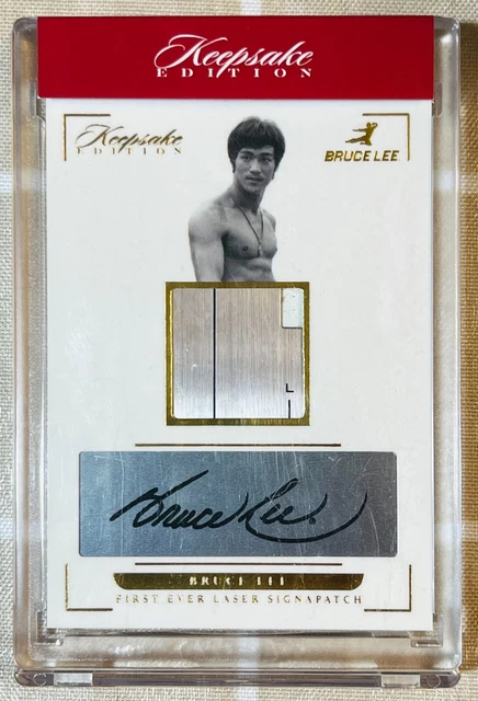 2024 KEEPSAKE BRUCE LEE 50th Authentic Relic Card #26 Laser Auto ...