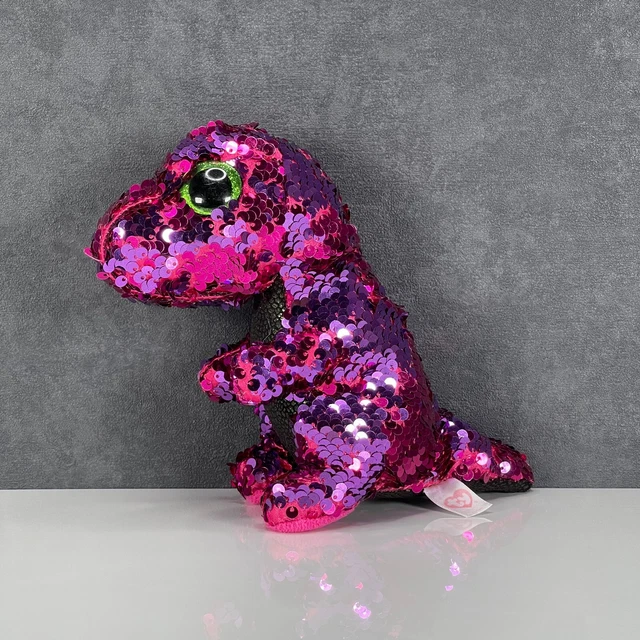 TY FLIPPABLES STOMPY the Dinosaur Plush Soft Toy | 6.5" £5.00 - PicClick UK