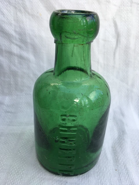 SMALL SCHWEPPE LONDON dumpy seltzer soda bottle schweppes c1890-1920 £ ...