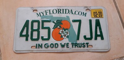 PLAQUE IMMATRICULATION FLORIDA Usa license plate Floride In God We ...