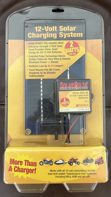 PULSETECH SOLARPULSE SP-2 Solar Battery Charger Maintainer, 2 Watt $79. ...
