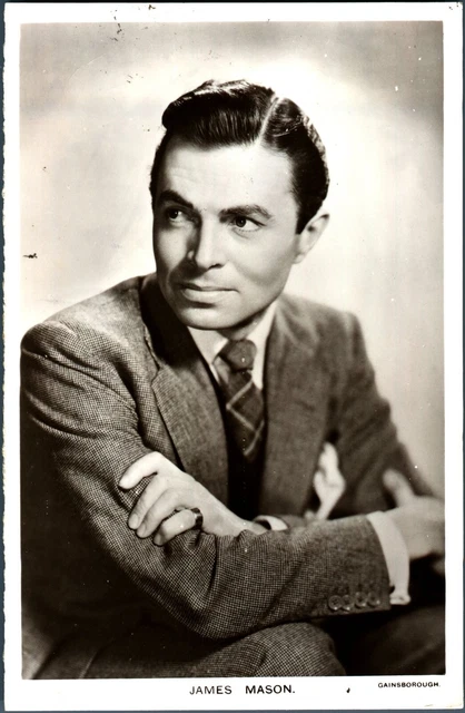 JAMES MASON PORTRAIT real photograph card Picturegoer Series 128 No 151 ...