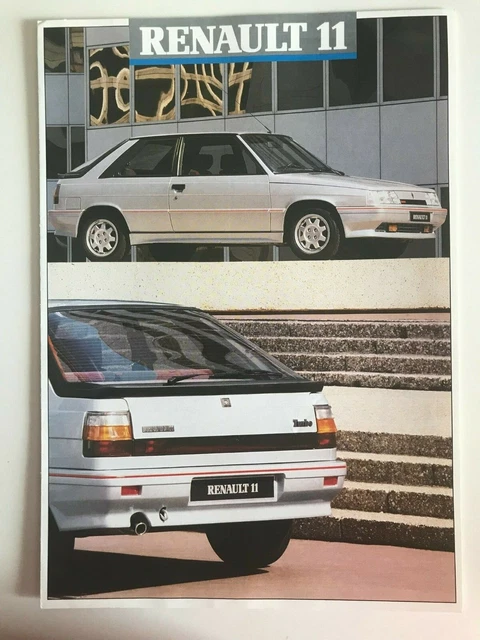RENAULT 11- brochure dépliant catalogue publicitaire vintage C14 EUR 14 ...