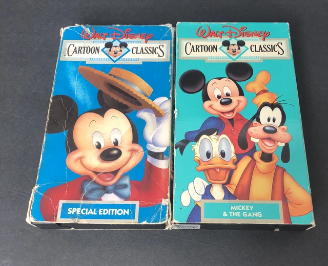 2 Walt Disney Cartoon Classics Vhs Tapes Special Edition And 11 Mickey 8072