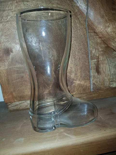 VINTAGE RIDING BOOT shaped glass $19.17 - PicClick