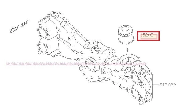 SUBARU BRZ 2016- Genuine Oil Filter Complete OEM JDM Japan 15208AA130 ...