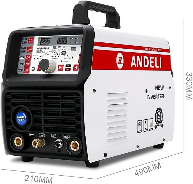 110V/220V 200 AMP soudeur tig aluminium, soudeur tig AC/DC avec soudage à froid par impulsion ...