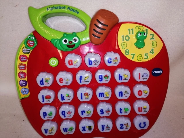 VTECH ALPHABET APPLE Interactive Learning Board with lights & sounds £ ...