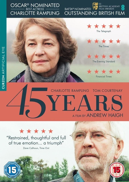 45 YEARS (DVD) Charlotte Rampling Tom Courtenay Geraldine James Dolly ...