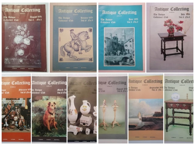THE ANTIQUE COLLECTORS' Club Magazine Antique Collecting Qty 10 1974 ...