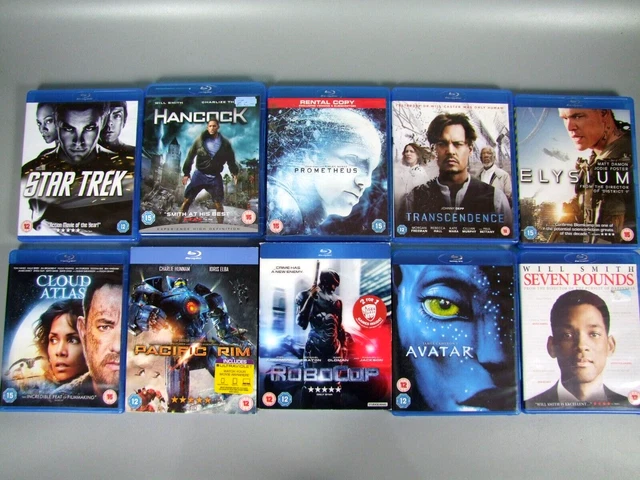 BLU-RAY BUNDLE JOB Lot x10 Sci-Fi, Robocop/Avatar/Star Trek...Grade A ...