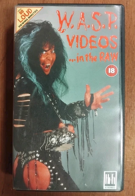 WASP - VIDEOS In The Raw. VHS Tape. 1988 £11.12 - PicClick UK