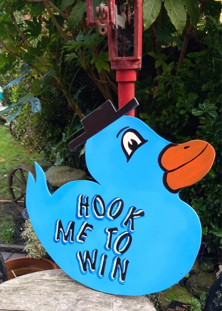 FAIRGROUND FUNFAIR VINTAGE Style Hook Duck Sign Speedway Dodgems Circus ...