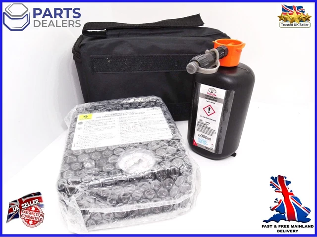 GENUINE TOYOTA TYRE Repair Kit Pump Air Compressor Inflator Sealant ...