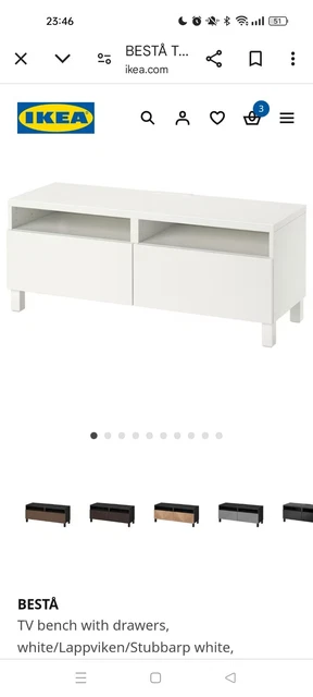 IKEA BESTA TV Unit £50.00 - PicClick UK
