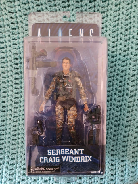 FIGURINE ARTICULÉE NECA Alien Sergeant Craig Windrix Marine 7" Aliens ...