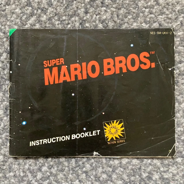 MANUEL D'INSTRUCTIONS LIVRET uniquement - Super Mario Bros 1 - Original ...