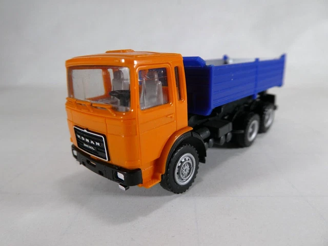 ROMAN DIESEL Dreiseitenkipper / Baukipper mit Geländereifen DDR 1:87 ...