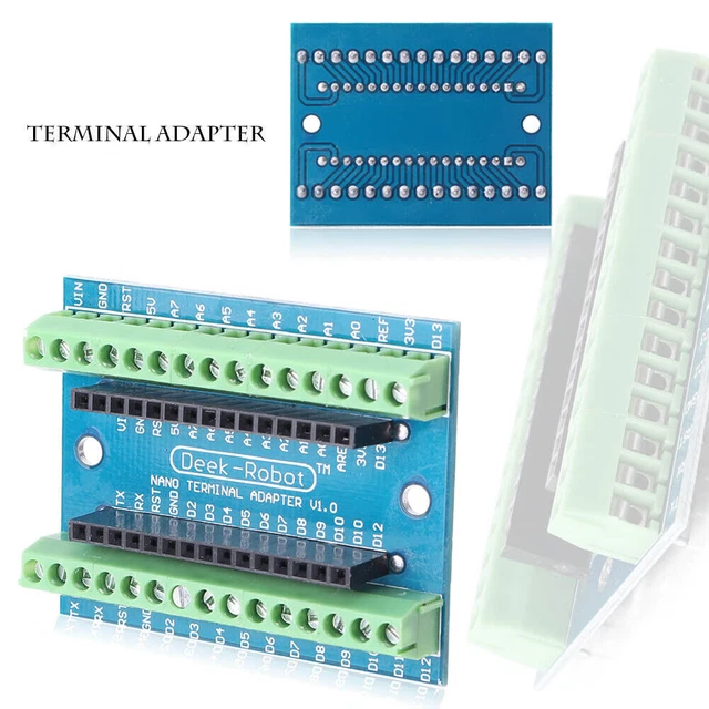 NANO TERMINAL ADAPTER Fit the Nano V3.0 AVR ATMEGA328P-AU Module Board ...